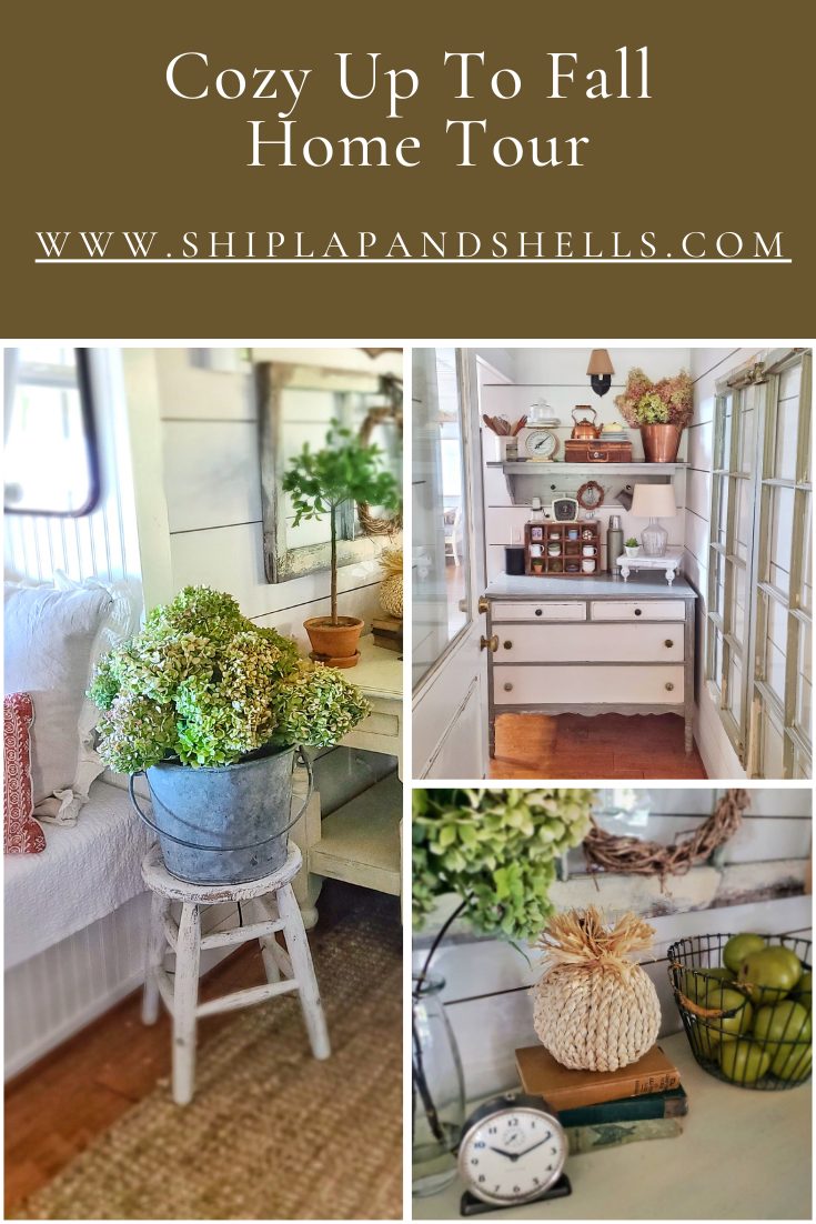 Cozy Up To Fall Home Tour - Shiplap and Shells