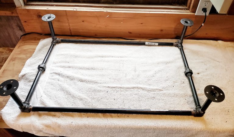 How to Make an Easy DIY Iron Pipe Pot Rack for Your Kitchen - Shiplap ...