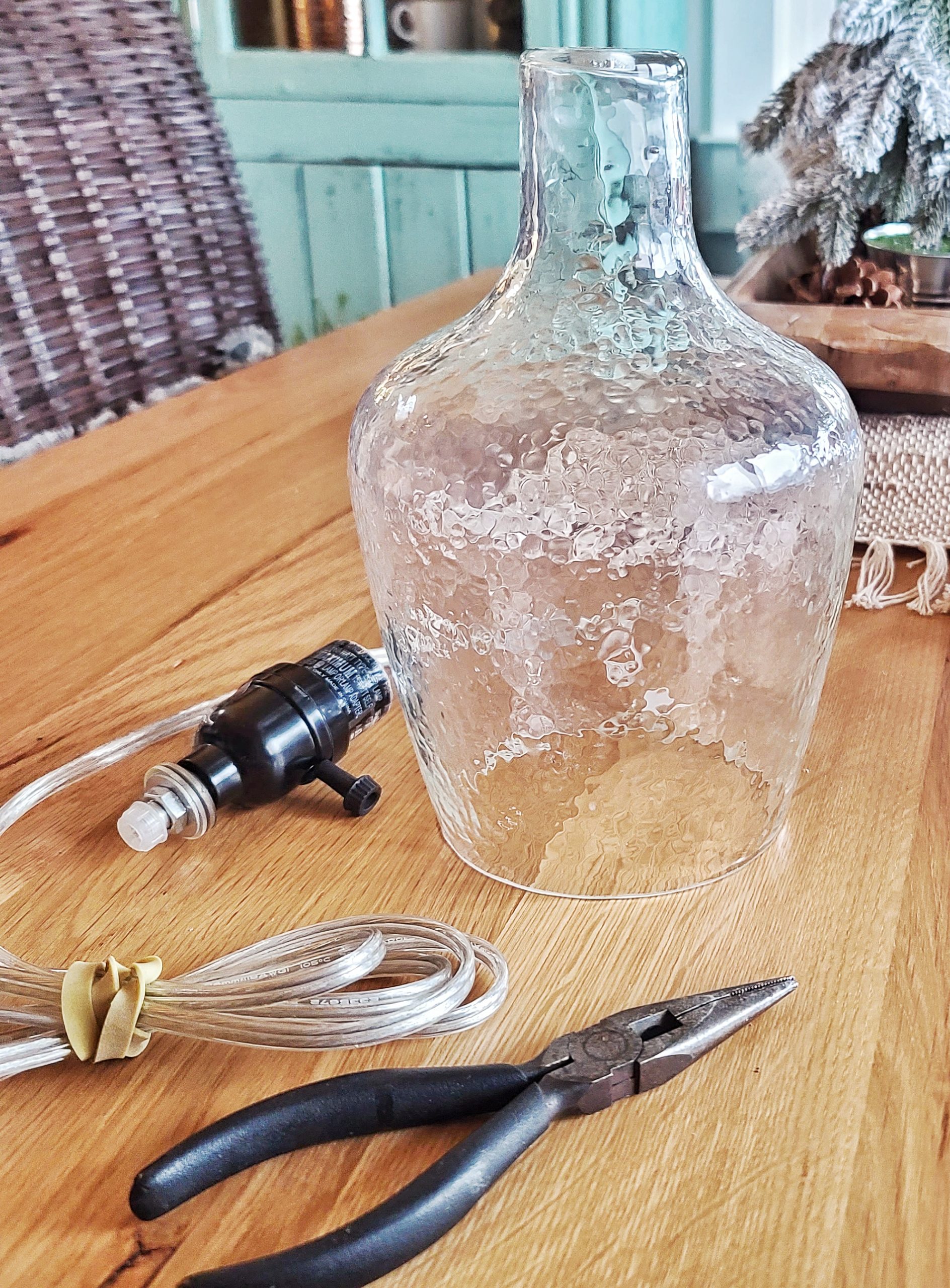 How to Create a Mercury Glass Lamp Base with a Twist - Shiplap and Shells