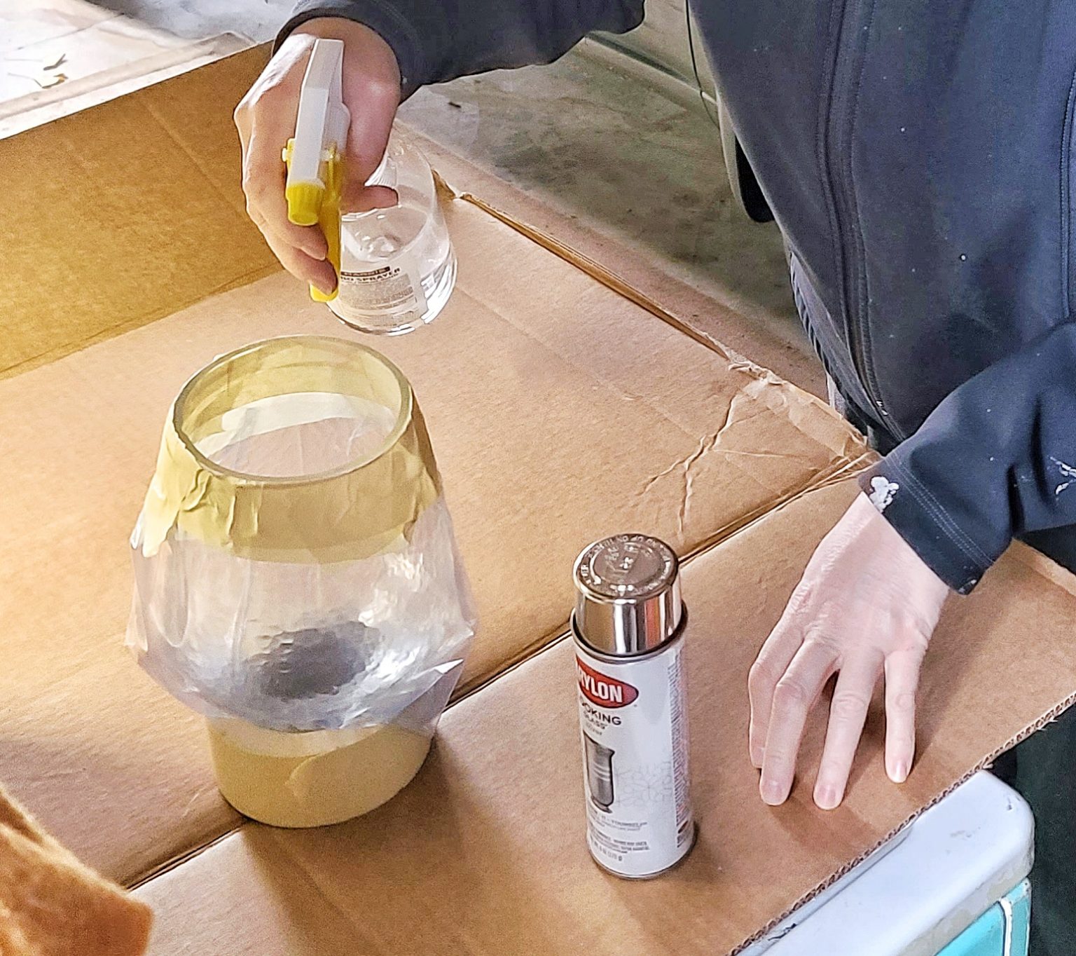 How to Create a Mercury Glass Lamp Base with a Twist - Shiplap and Shells