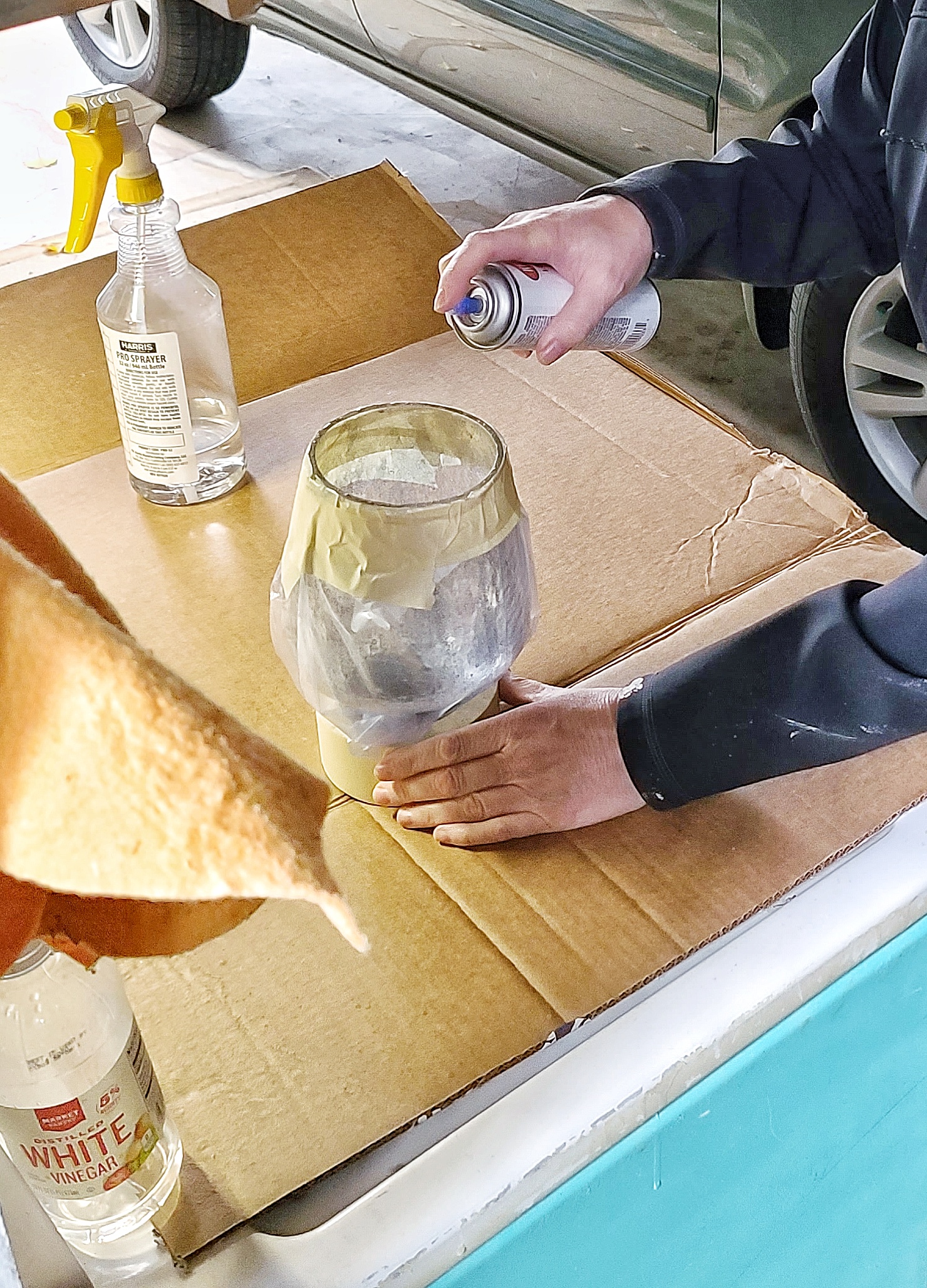 How to Create a Mercury Glass Lamp Base with a Twist - Shiplap and Shells