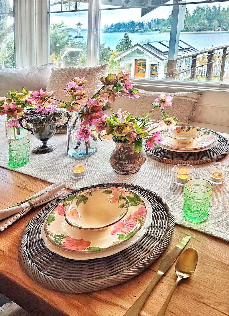 Welcoming Spring with a Beautiful Blooms and Vintage Dishware ...
