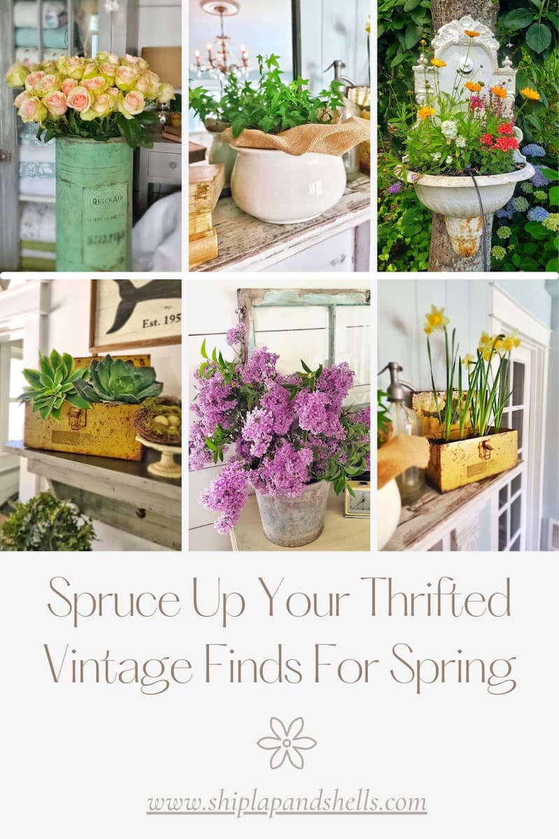 How to Spruce Up Your Thrifted Vintage Finds for Spring - Shiplap and ...