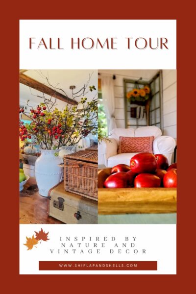 Fall Home Tour Inspired by Nature and Vintage Décor - Shiplap and Shells