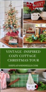 Vintage Inspired Cozy Cottage Style Christmas Home Tour - Shiplap and ...