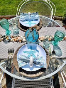 How to Create a Tablescape with a Coastal Cottage Summer Vibe - Shiplap ...