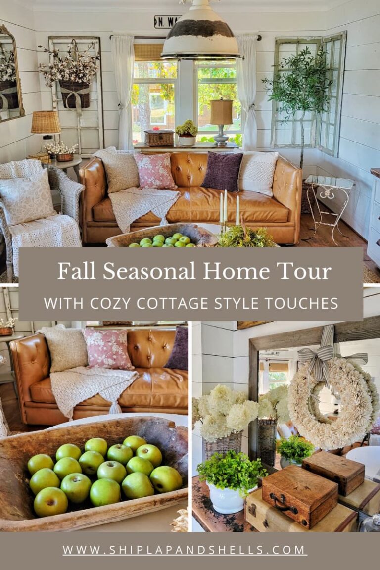 Fall Fresh Seasonal Home Tour with Cozy Cottage Style Touches - Shiplap ...