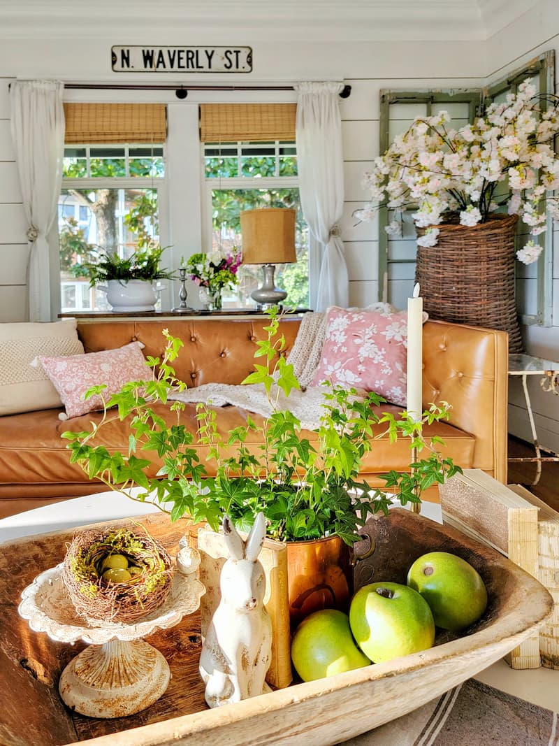 Spring Cottage Home Tour and Simple Decorating Ideas - Shiplap and Shells