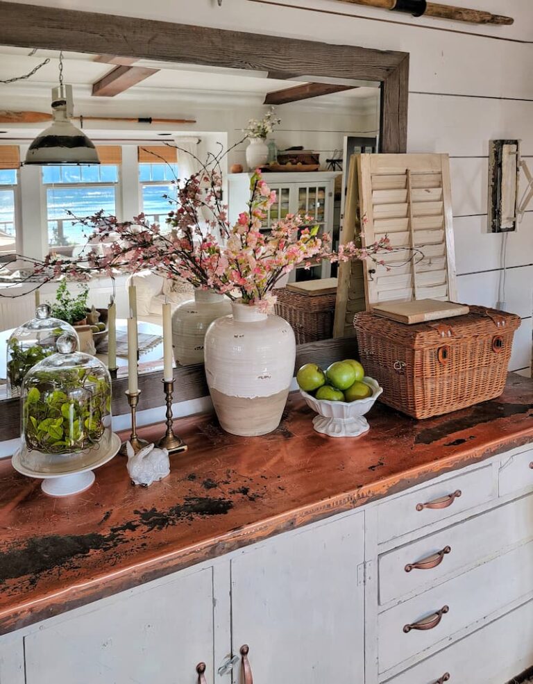 Spring Cottage Home Tour and Simple Decorating Ideas - Shiplap and Shells