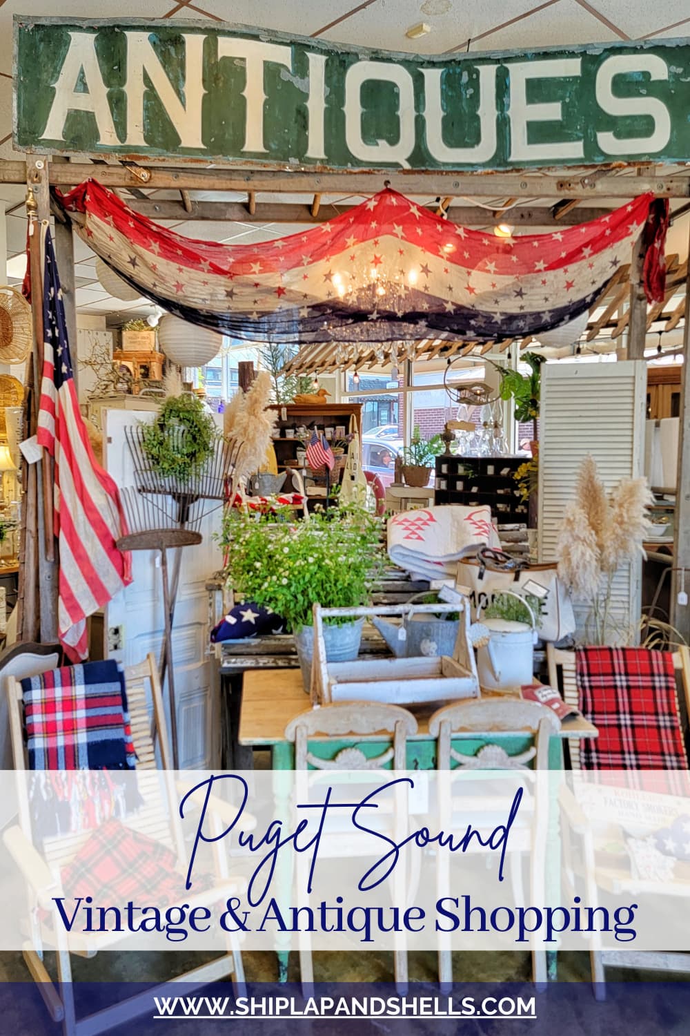 Vintage Shopping on Our Puget Sound Boat Trip - Shiplap and Shells