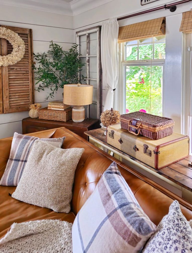 Neutral Fall Decor Ideas for a Warm and Comfy Cottage - Shiplap and Shells