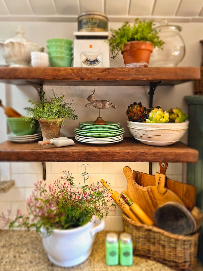 Spring Decorating - Shiplap and Shells